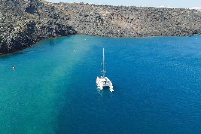 Full Day Santorini Catamaran Private Cruise with meal and transfer - Frequently Asked Questions