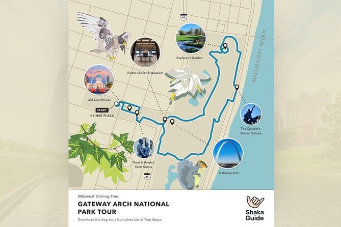 Gateway Arch National Park Self Guided Audio Walking Tour - Key Points