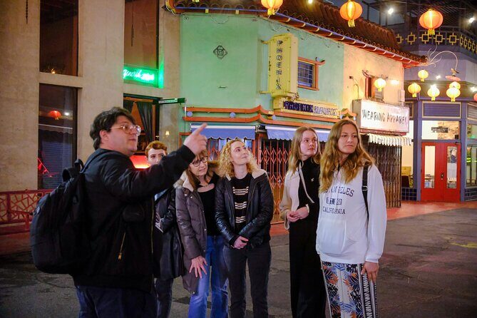 Ghost Hunting with a Professional Investigator in LA's Chinatown - Neon-lit Streets and Atmospheric Vibes