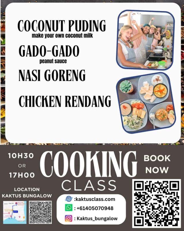 Gili air: Kaktus traditional cooking class - Key Points