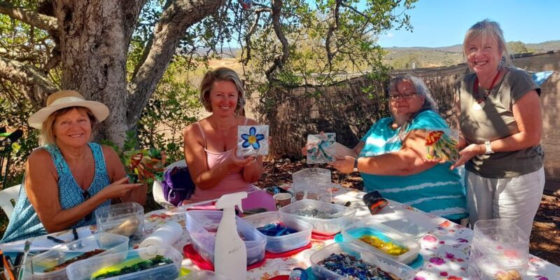 Glass on Glass Mosaic craft workshop near lagos - The Value in the Experience