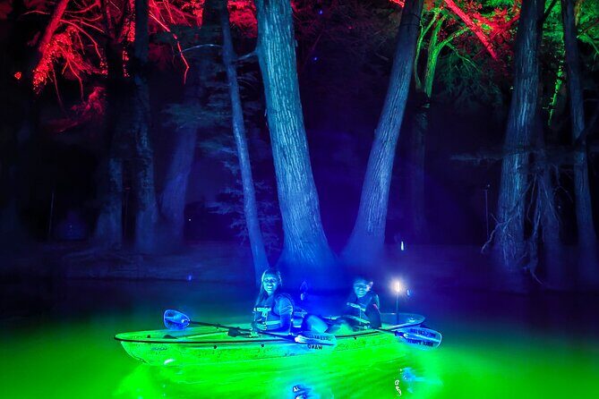 Glowing Kayak Tour - Kerrville - An Authentic Nighttime Adventure on the Guadalupe River