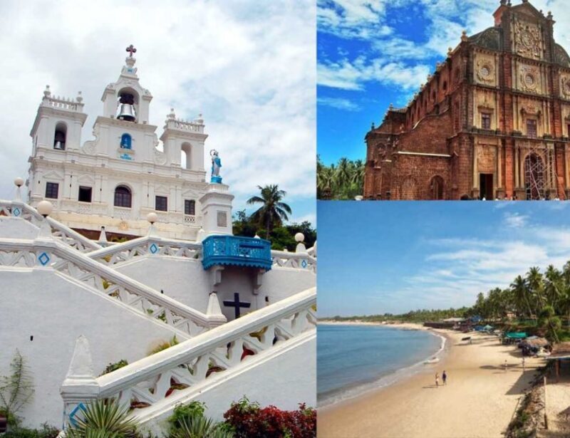 Goa: Baga Beach & The Basilica of Bom Jesus Highlights Tour - Key Points