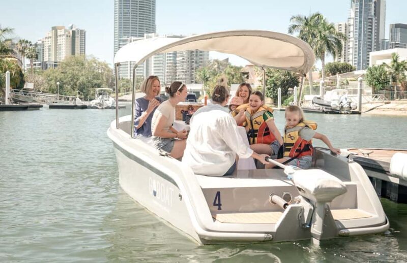 Gold Coast: Electric Picnic Boat Rental From Isle of Capri - A Relaxed, Eco-Conscious Waterway Escape
