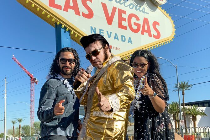 Gold Elvis Wedding or Vow Renewal at Las Vegas Sign - The Itinerary in Detail