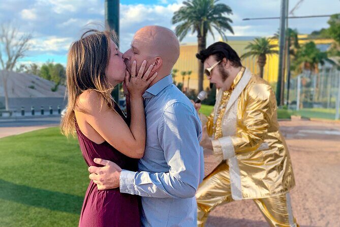 Gold Elvis Wedding or Vow Renewal at Las Vegas Sign - FAQ