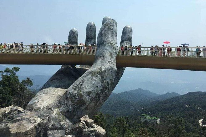 Golden Bridge - MARBLE MOUNTAIN - HOI AN-SAMPAN BOAT-NIGHT MARKET - An In-Depth Look at the Tour Itinerary