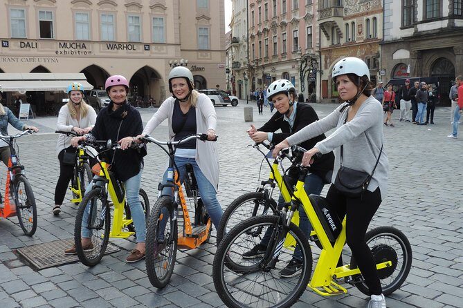 Grand City Tour of Prague on Cruiser e-Bikes or e-Scooters - FAQs