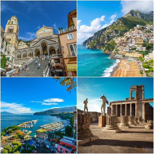 Grand tour: 10-hour trip to Amalfi coast, Sorrento, Pompeii - Key Points