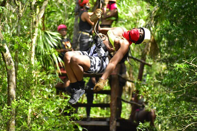 Great Adventure in middle of the Jungle. ATV experience, Ziplines and cenote - A Deep Dive Into the Jungle Adventure Near Cancun