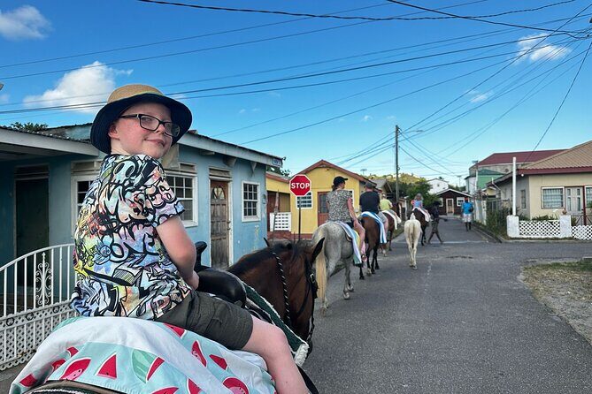 Gros Islet Village Horseback Riding run with Dore's riding Stable - Key Points