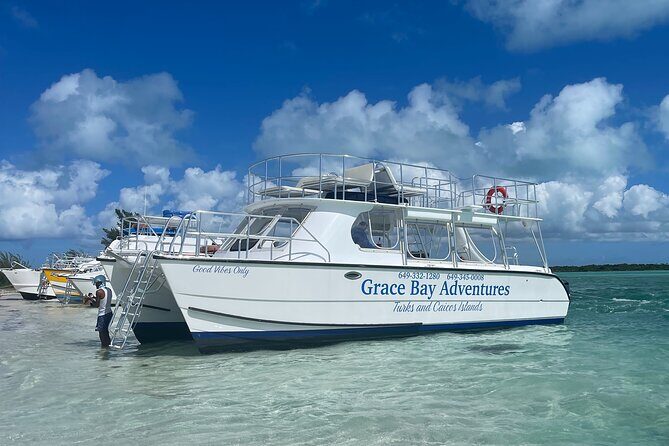 Group Catamaran 4 hr tour coral reef fun Iguana island adventure! - Discover the Best of Turks and Caicos with a 4-Hour Group Catamaran Tour