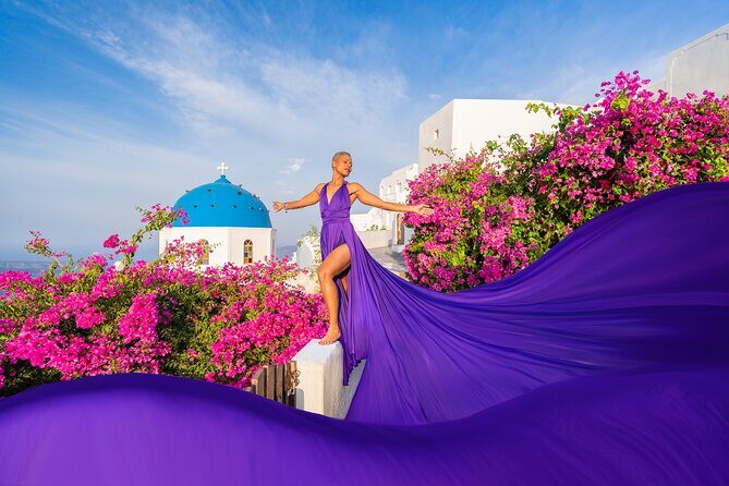 GROUP FLYING DRESS PHOTOSHOOT in Santorini - Why This Photoshoot Stands Out