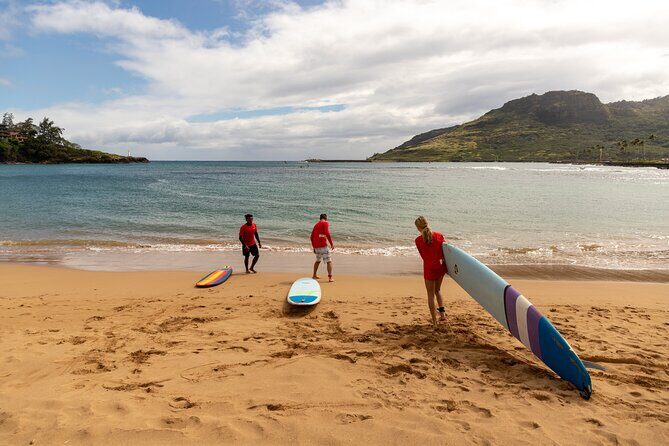 Group Surf Lesson at Kalapaki Beach - The Authentic Kauai Experience
