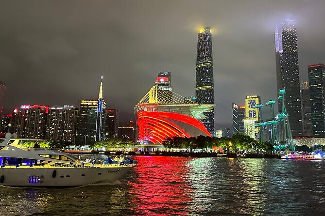 Guangzhou Pearl River Night Cruise with Car Service - Key Points