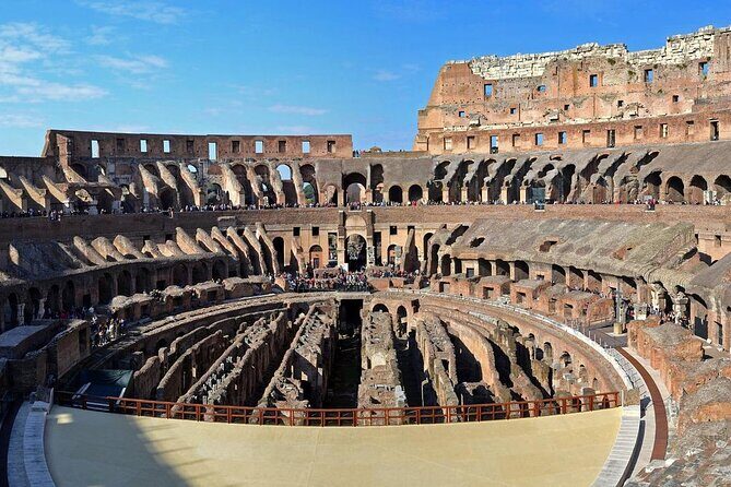 Guided Tour of the Colosseum with Access to the Arena, Roman Forum and Palatine Hill - Key Points