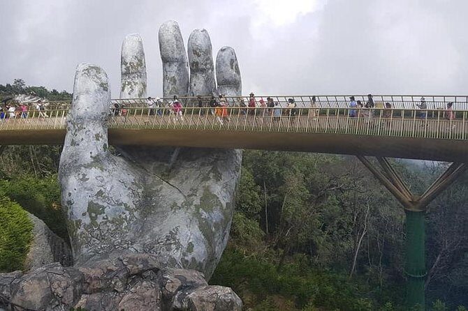 Guided Tour toGOLDEN BRIDGE,MARBLE MOUTAIN,DRAGON BRIDGE fromTIEN SA or CHAN MAY - Considerations