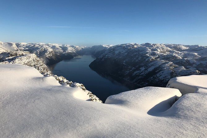 Guided winter hike to Pulpit Rock Preikestolen - A Complete Guide to the Guided Winter Hike to Pulpit Rock