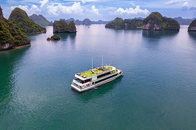 Ha Long Bay Day Tour by 5 Star Heritage Luxury Cruise From Harbor - Key Points