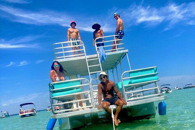 Half Day Double Decker Pontoon Boat Rental from Okaloosa Island - The Sum Up