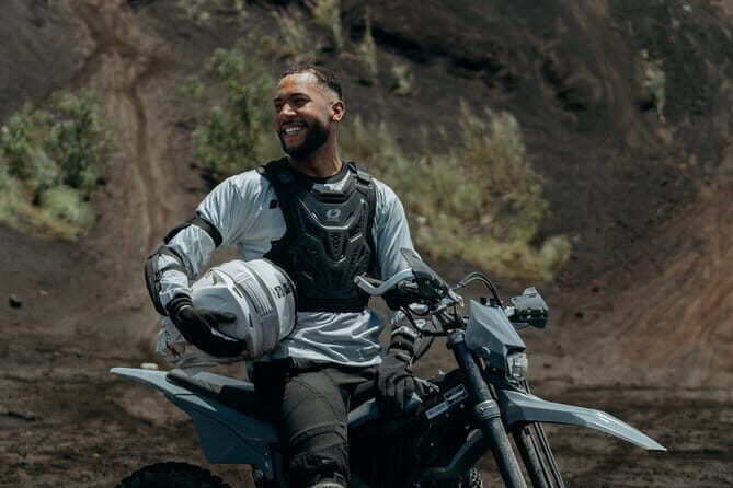 Half day forest & volcano tour with electric or petrol dirtbikes - Key Points