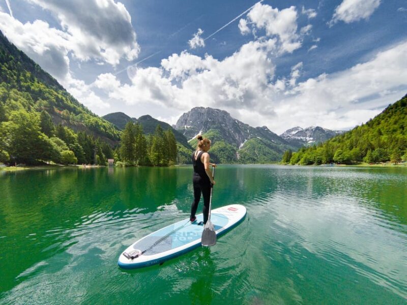 Half Day Stand-up Paddle Boarding (SUP) trip on Lake Predil - Midway Break