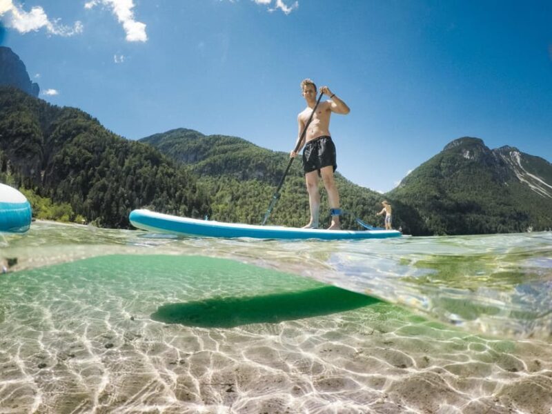 Half Day Stand-up Paddle Boarding (SUP) trip on Lake Predil - Authenticity and Experience