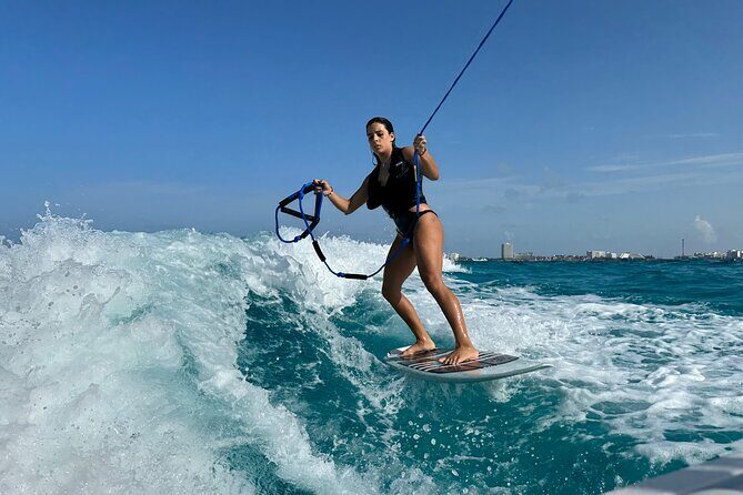 Half Day Wake Surfing and Snorkeling #1 Adventure in Cancun 4hr - Key Points