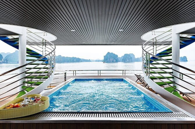 Halong Bay Day Tour Luxury Cruise With Jacuzzi and Buffet Lunch - Authentic Experiences and Benefits