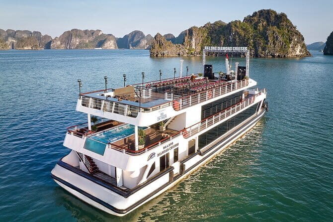 Halong Bay Day Tour Luxury Cruise With Jacuzzi and Buffet Lunch - The Sum Up