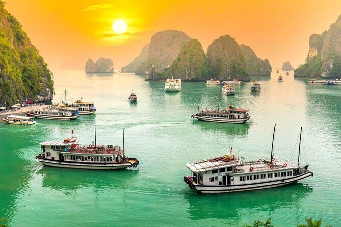 Halong Day Tour Islands, Caves, Kayak, Lunch w Dragonfly Cruise - Key Points