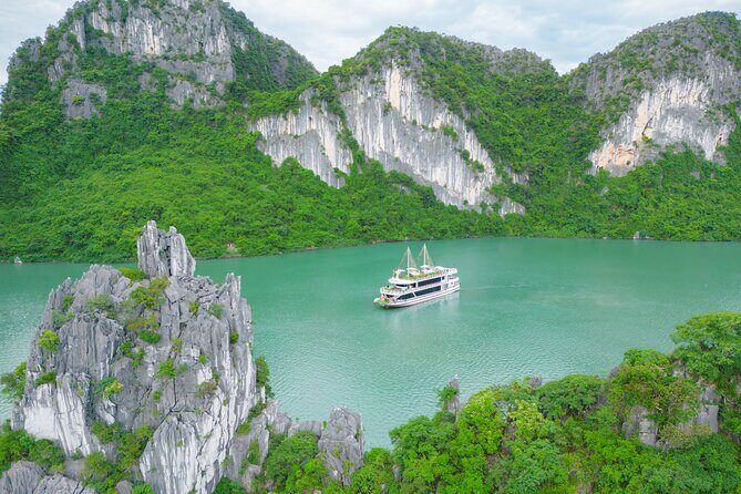 Halong Newest 5 Star Day Cruise with Buffet Lunch and Jacuzzi - Key Points