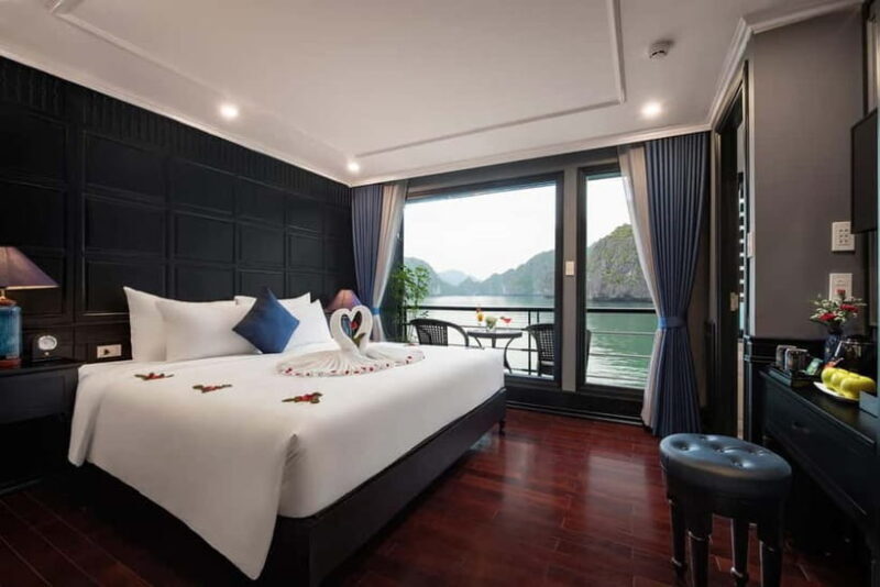 Hanoi: 2-Day Halong-Lan Ha Bay BEST SELLER 5* cruise balcony - Key Points
