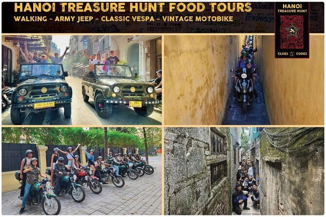 Hanoi Food Food Tour via Jeep, Motorbike or Vespa - Key Points
