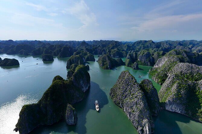 Hanoi: Full-Day Lan Ha Bay with Luxury Serenity Grandeur Cruise - Culminating with a Gourmet Meal and Sunset Views