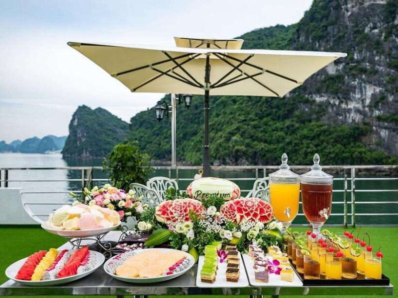 Hanoi: Full-Day Halong Bay 5 star, jacuzzi, buffet,kayak,swim - FAQ