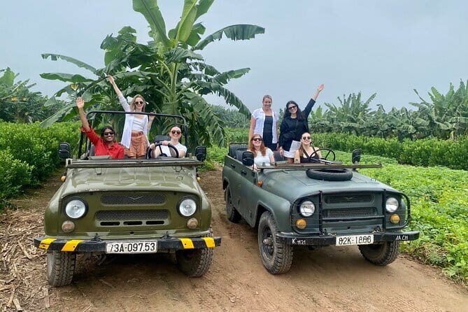 Hanoi Jeep Tour City and Countryside with Train Street Combine - Key Points