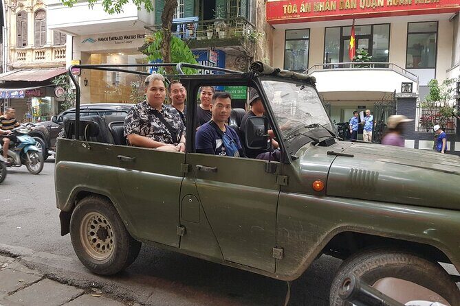 Hanoi Jeep Tour with sightseeing, street food and train street - Key Points