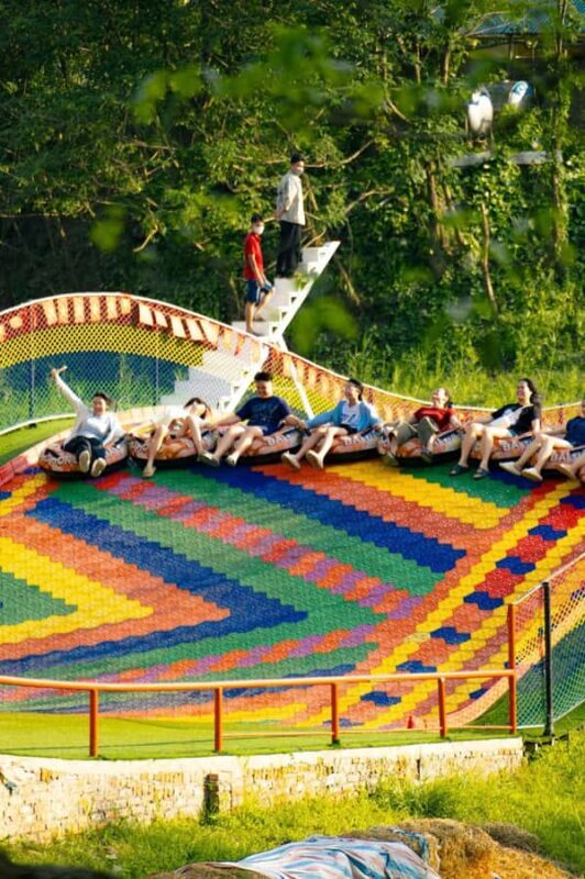 Hanoi: Rainbow Slide & Horse Riding  Small Group Half-day - Key Points