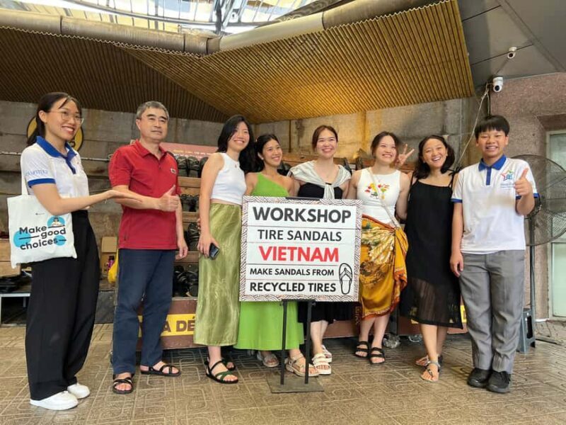 Hanoi: Tire Sandal Workshop with Crafting Experience - Key Points