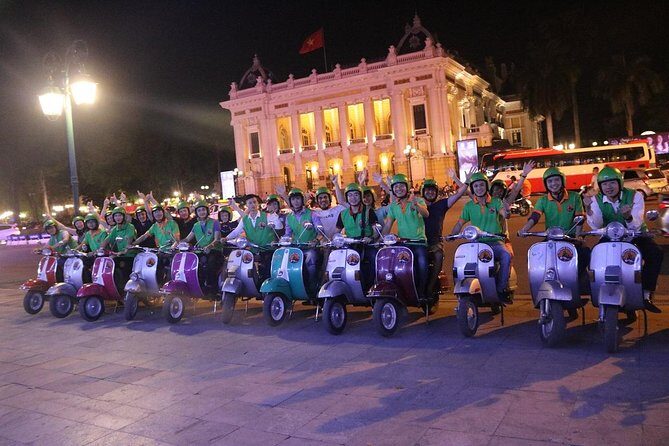Hanoi Vespa After Dark Street food + Train Street+ Live Music - Detailed Breakdown of the Itinerary