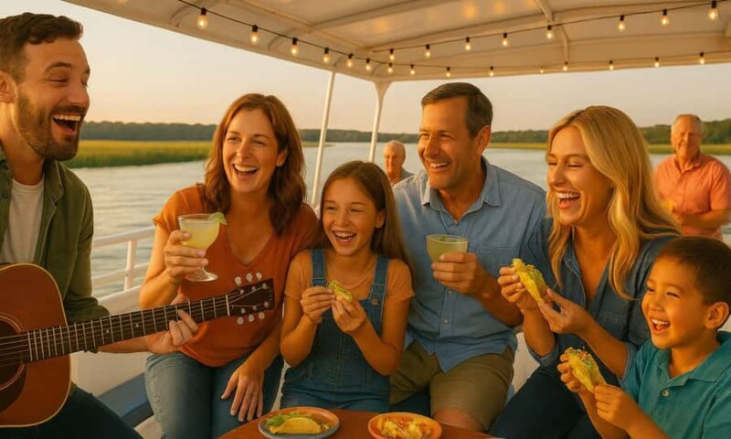 Happy Hour Cruise, Live Music & Taco Bar - A Relaxed Evening on the Water: The Happy Hour Cruise, Live Music & Taco Bar