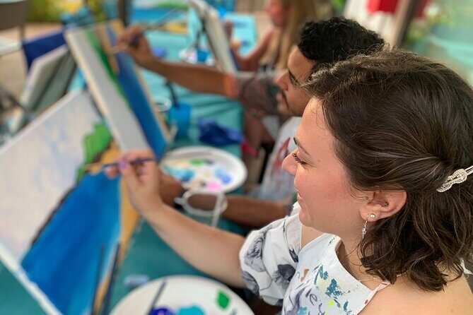 Hawaiian Style Paint Party, Kapolei Oahu - Key Points