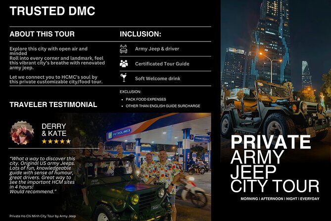 HCMC Private Jeep | Unforgettable Culture City Tour - Key Points
