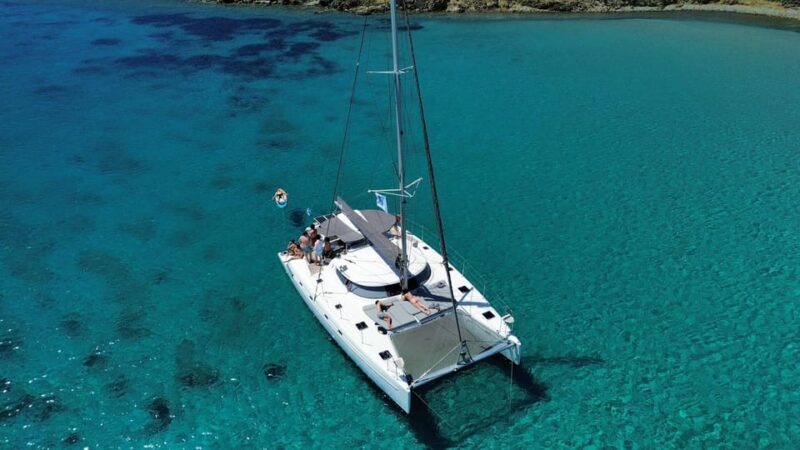 Heraklion: Dia Island Ultimate Catamaran Cruise with Meal - The Return Journey and Additional Water Time