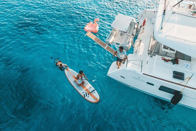 Heraklion Private Sailing Catamaran Cruise to Dia with Lunch - Key Points