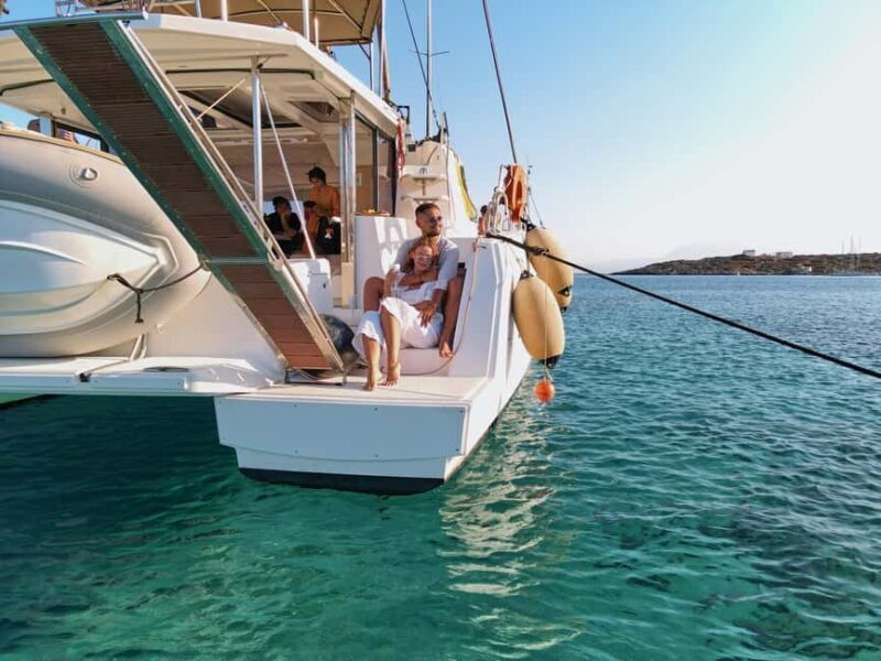 Heraklion: Sunset Catamaran to Dia with Prosecco & Snacks - Key Points