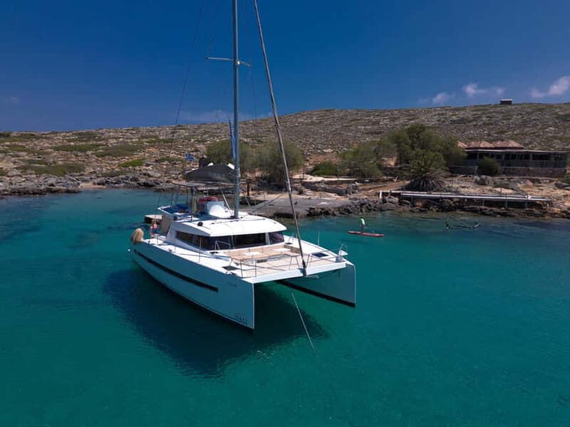 Hersonissos: Luxury Catamaran Cruise to Dia - Lunch & Drinks - Key Points