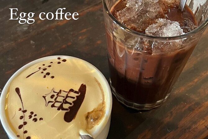 hidden gems cafe - learn making coconut and egg coffee - The Old Quarter’s Secrets