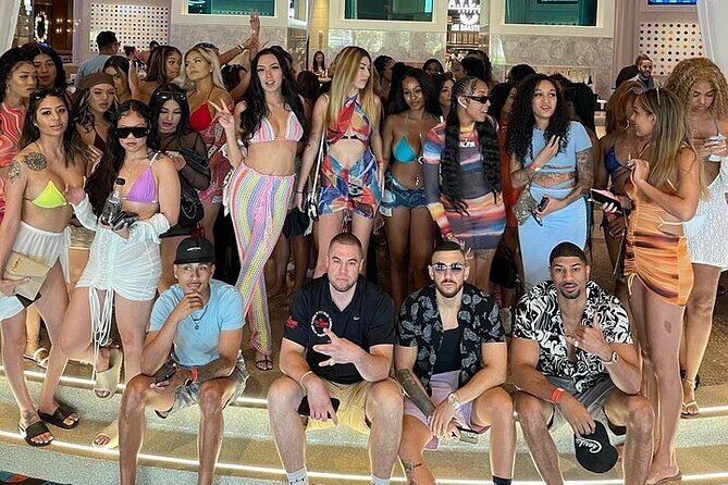 Hip Hop Pool Tour with Party Bus in Las Vegas - First Stop: Marquee Day Club at the Cosmopolitan